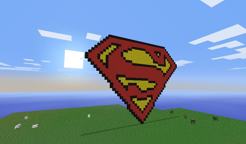 Superman Logo Minecraft Map